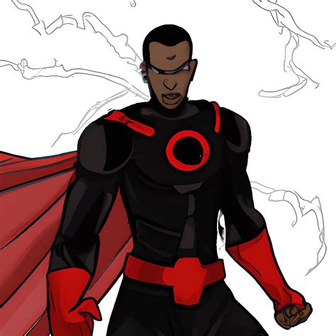 Black Man Comic Book Hero Clear Image · Creative Fabrica