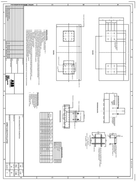 275 Kv Isolator Disconnector Foundation Pdf Technology And Engineering