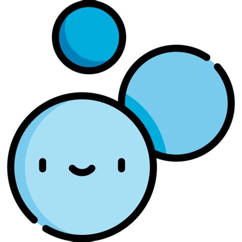 Bubbles Kawaii Lineal Color Icon