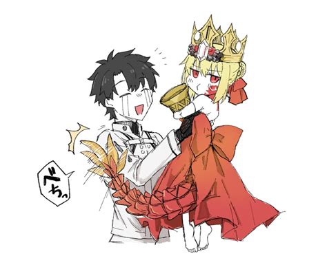 Fujimaru Ritsuka Nero Claudius Queen Draco Fujimaru Ritsuka And