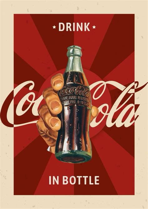Retro Coca Cola Banner Carteles Publicitarios Clásicos Anuncio De Coca Cola Anuncios Vintage