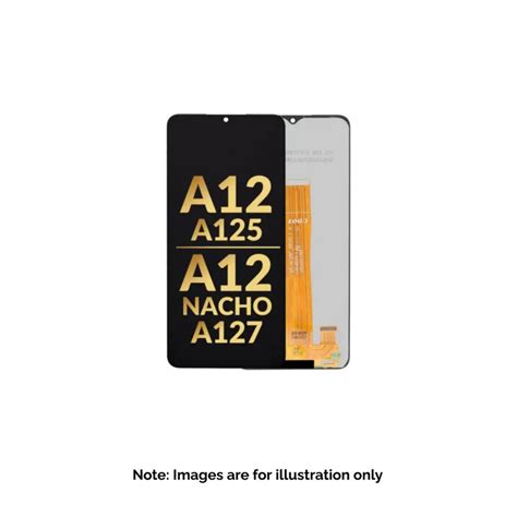 Samsung A12 Screen A125f A127f Assembly Black Premium Phone Screen