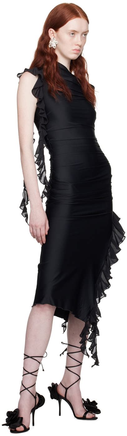 Fancì Club Black The Assassin Midi Dress Fancì Club