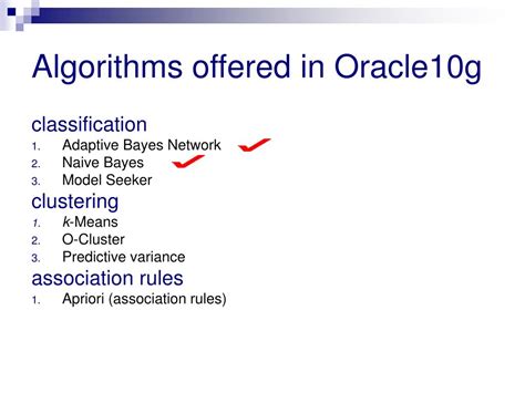 Ppt Data Mining With Oracle Using Classification And Clustering