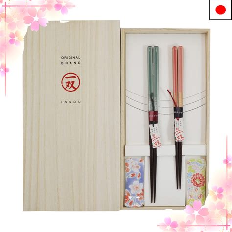 Direct From Japan A Pair Of Lacquered Chopsticks With A Paulownia Wood