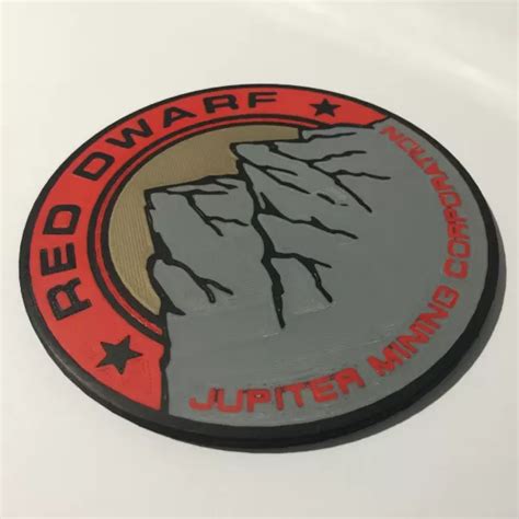 Jmc Red Dwarf Patch Coaster 3d Printing Model Threeding