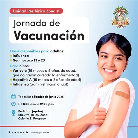 Vacúnate Igss Vacunasigss Unigssmáscercadeti Igss Instituto