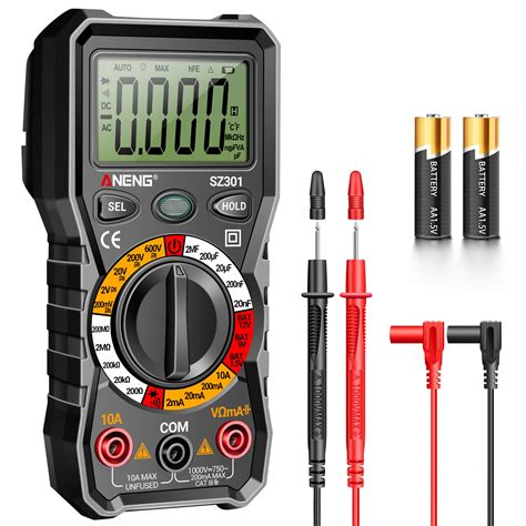 Anengdigital Multimeter With Housing Measures Dc Ac Voltage Current Resistance Desertcart