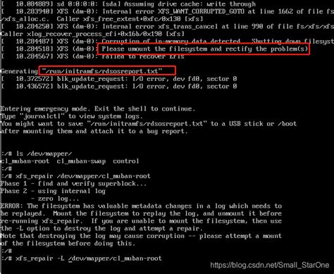 please umount the filesystem and rectify the problem s csdn博客