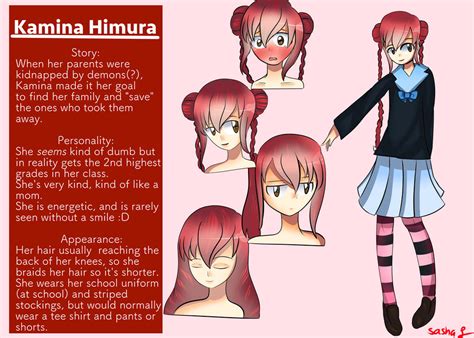 Kamina Himura Character Sheet By Chocolategamer123 On Deviantart