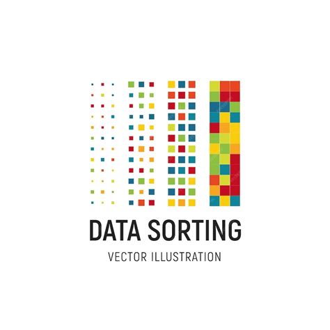 Premium Vector Data Sorting Vector Illustration Big Data Base Vector Emblem Information