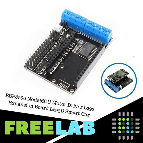 Jual Esp8266 Nodemcu Motor Driver L293 Expansion Board L293d Smart Car