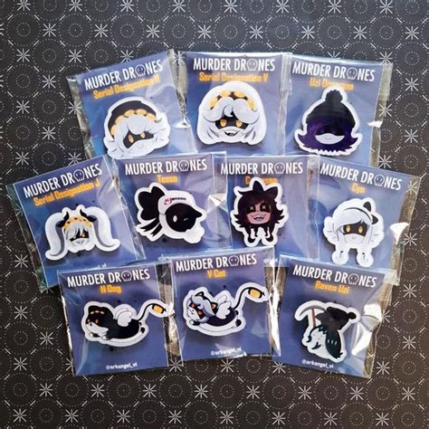 Murderdrones Pins Etsy