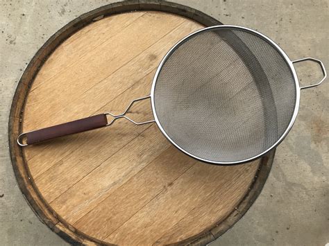 10 1 4 Stainless Steel Double Mesh Strainer For Sale