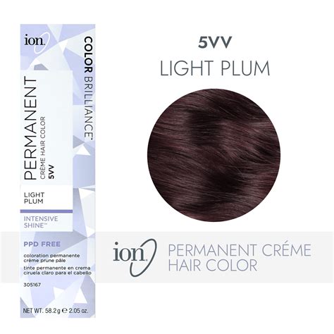 Ion 5vv Light Plum Permanent Creme Hair Color By Color Brilliance