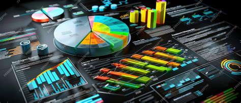 Big Data Analytics Report Infographic With Graph And Chart On Abstract