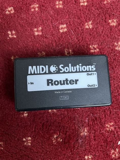 midi solutions router splitter one input two outputs reverb