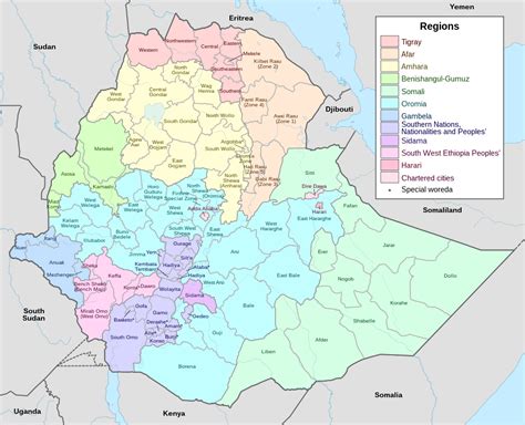 Maps Of Ethiopia Regions · Soluap