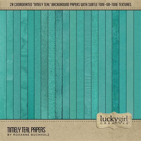 Timely Teal Papers Digital Art