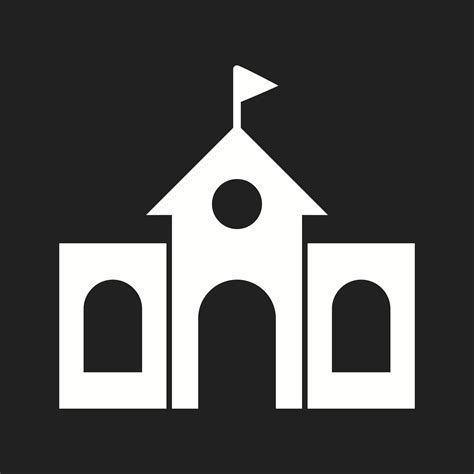 Beautiful College Vector Glyph Icon 17142222 Vector Art At Vecteezy