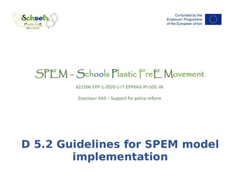 Guideline For Spem Model Implementation Erasmus Project Ka3