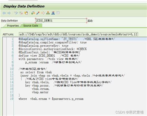 Abap 简单cds创建和使用abap Cds Csdn博客 Abap 简单cds创建和使用abap Cds Csdn博客