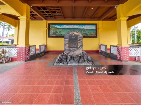 Plaque Of Magellans Death In Mactan Shrine Lapu Lapu Cebu Philippines