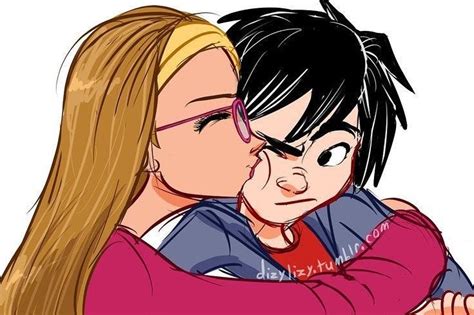 Jon Meyer On Instagram “honey Lemon Giving Hiro Hamanda A Kiss On The