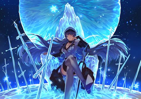 Akame Ga Kill Blue Eyes Blue Hair Esdeath Hat Joseph Lee Long Hair