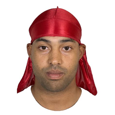 Premium Red Silky Durag All Roads Lead 2