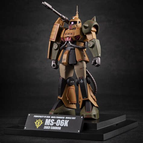 P Bandai Robot Damashi Side Ms Ms 06k Zaku Cannon Ver A N I M E