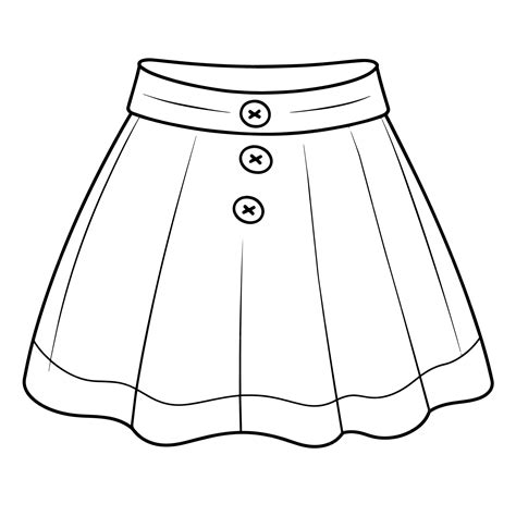 Premium Vector Vector Illustration Of A Minimalist Skirt Outline Icon