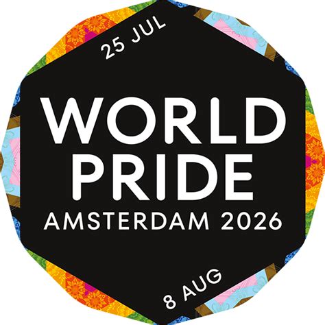 Worldpride Amsterdam 2026 25 July To 8 August 2026