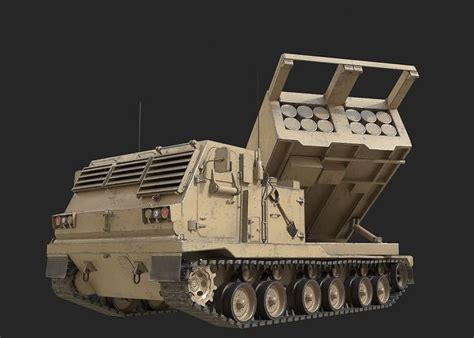 3d Model 3 Coatings Of Usa Army M270 Multiple Launch Rocket System Mlrs