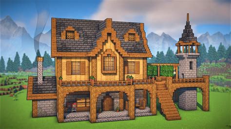Minecraft How To Build A Medieval Survival House Tutorial In 2024