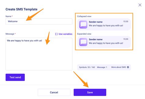 How To Create An Sms Template