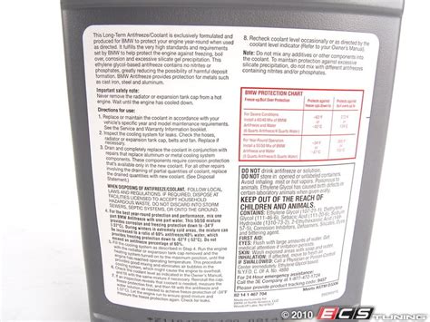 Genuine Bmw Coolant Bmw Antifreeze 1 Gallon 82 14 1 467 704