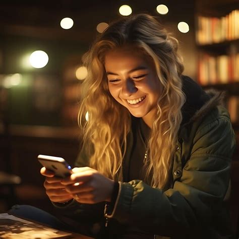 Premium Ai Image A Girl Swiping Through Apps On A Phone Casual And