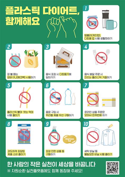 대한민국 환경부 플라스틱 다이어트 함께해요 환경부에서 플라스틱 다이어트 10가지 방법을 Facebook