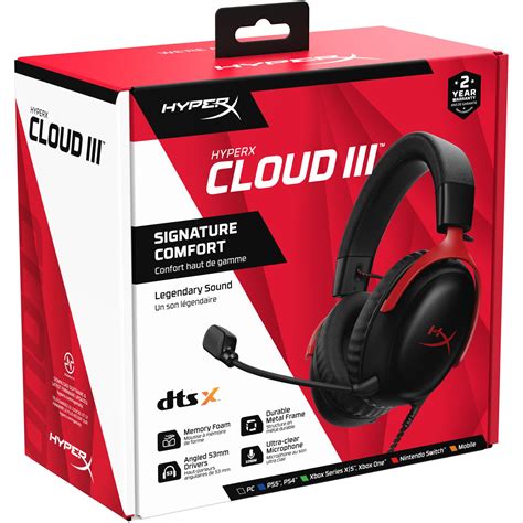 Hyperx Cloud Iii Gaming Fejhallgató Dts Headphonex Térhatású Hang