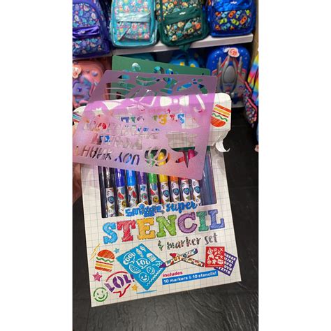 Jual Smiggle Stensil And Marker Set Spidol Smiggle Shopee Indonesia