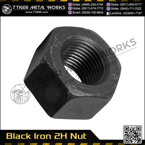 Black Iron 2h Heavy Hex Nut Bolt And Nut Supplier Philippines