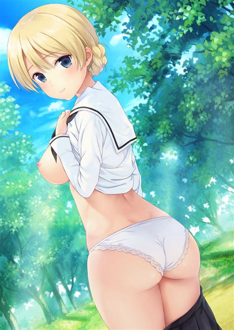 Rule 34 1girls Absurdres Ass Blonde Hair Blue Eyes Blush Braid