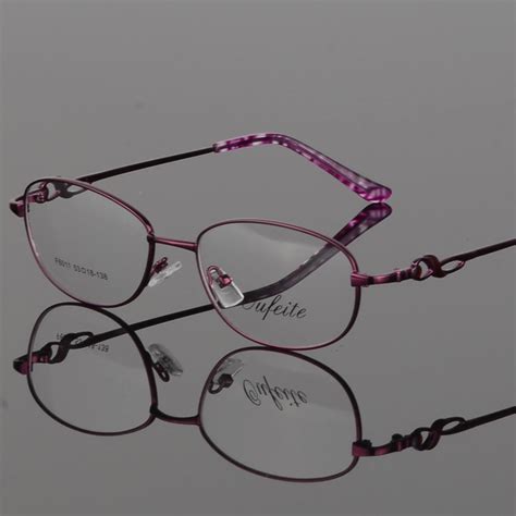 Womens Eyeglass Frame Metal Oval Full Frame Eyeglass Frame Can Be