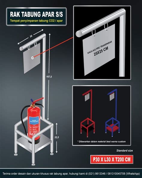 Rak Apar Stainless Steel Rak Dudukan Tabung Apar Jsapar 02 Artofit