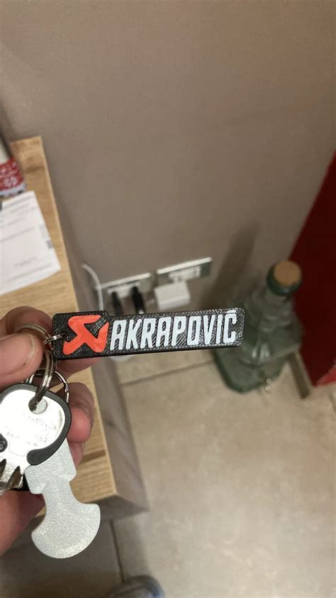 Akrapovic Keychain By Icon3d Makerworld