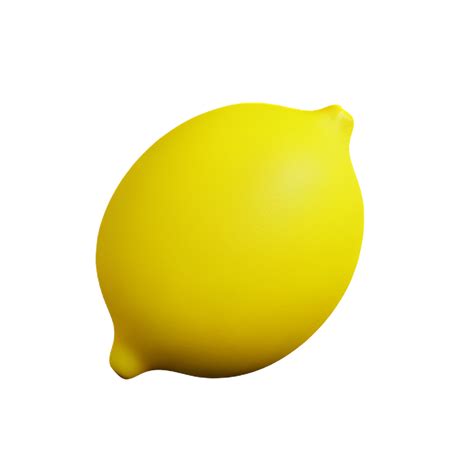 Lemon 3d Rendering Icon Illustration 28589469 Png