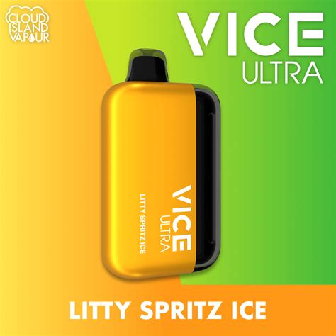 Vice Ultra 60k Disposable Vape Litty Spritz Ice Cloud Island Vapour