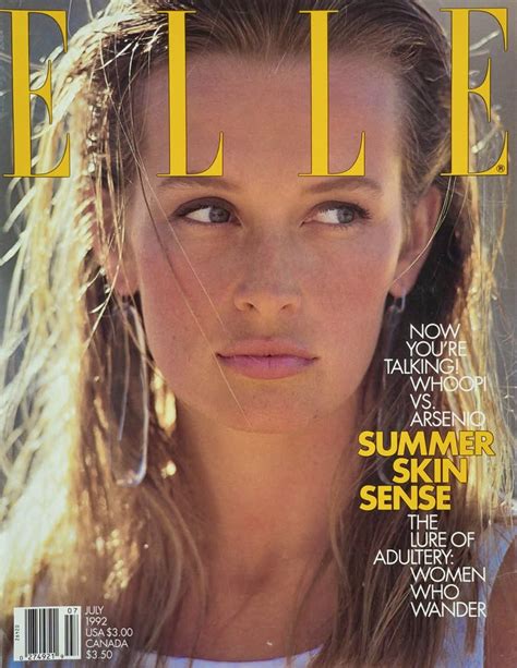Elle Us July 1992 — Estelle Hallyday Tyra Banks Eva Herzigová Early