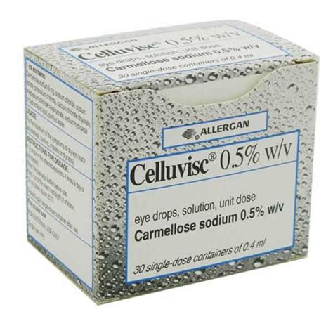 Celluvisc Eye Drops 0 5 Soothe Dry Eyes And Irritation 30 Pack